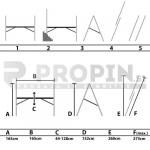 Večnamenski oder, lestev 160x42x165cm - Propin - prodaja in storitve