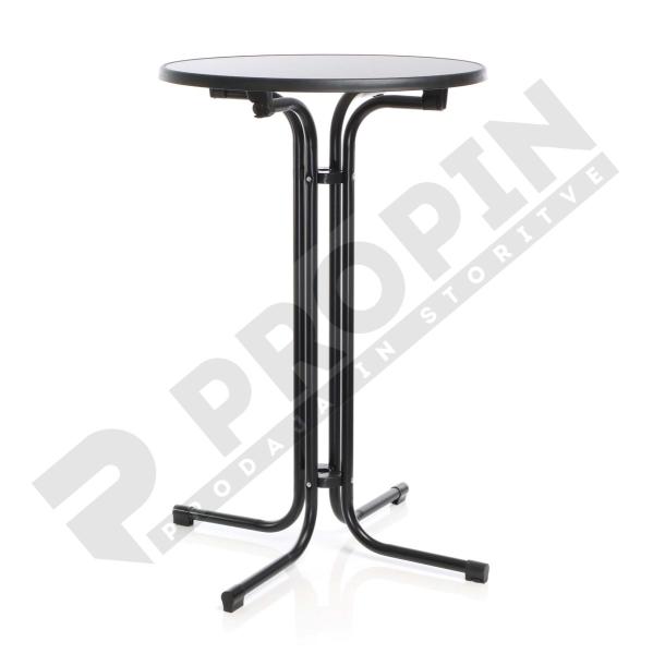Barska miza 80cm - zložljiva, črna - Propin - prodaja in storitve